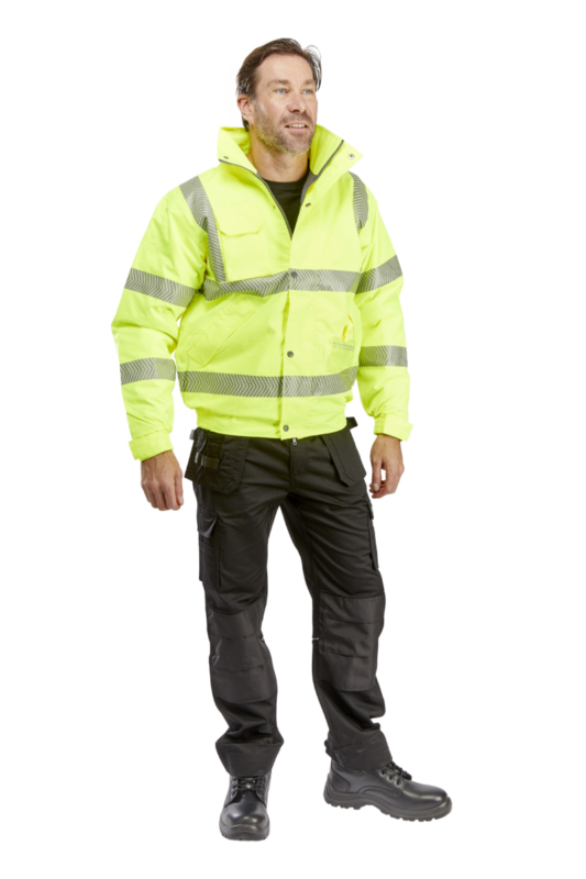 Hi Vis Carlton Bomber Jacket - Clad Safety