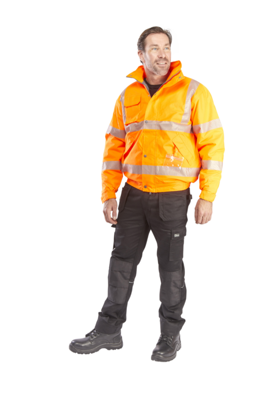 Hi Vis Carlton Bomber Jacket - Clad Safety